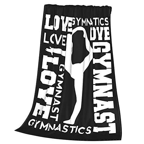 Love Gymnastics Gymnast Throw Blanket Warm Ultra-Soft Micro Fleece Blanket for Bed Couch Living Room Decoration