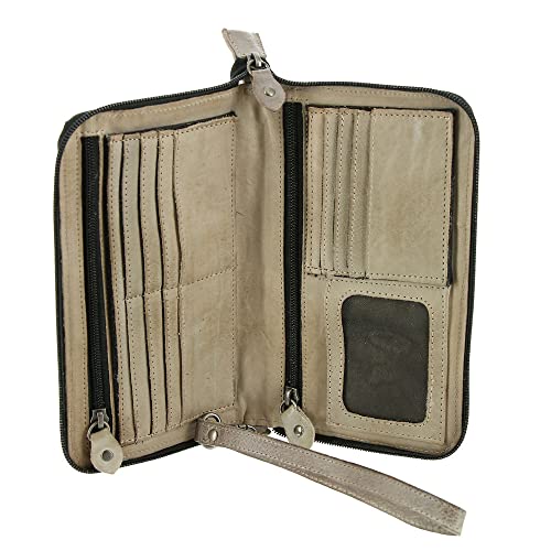 Bed Stu Templeton II Clutch Wallet in Alkaline Icicle Rustic