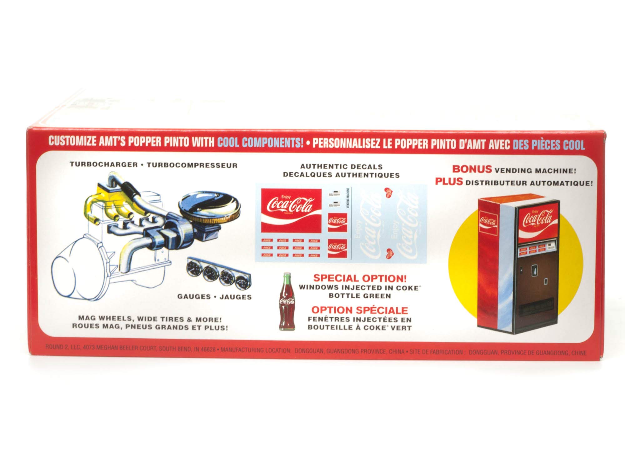 AMT Popper 1977 Ford Pinto w/Coke Machine (Coca-Cola) 2T Model Kit Replica (AMT1166M)