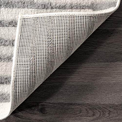 nuLOOM Briggs Tribal Striped Area Rug, 9x12, Light Grey