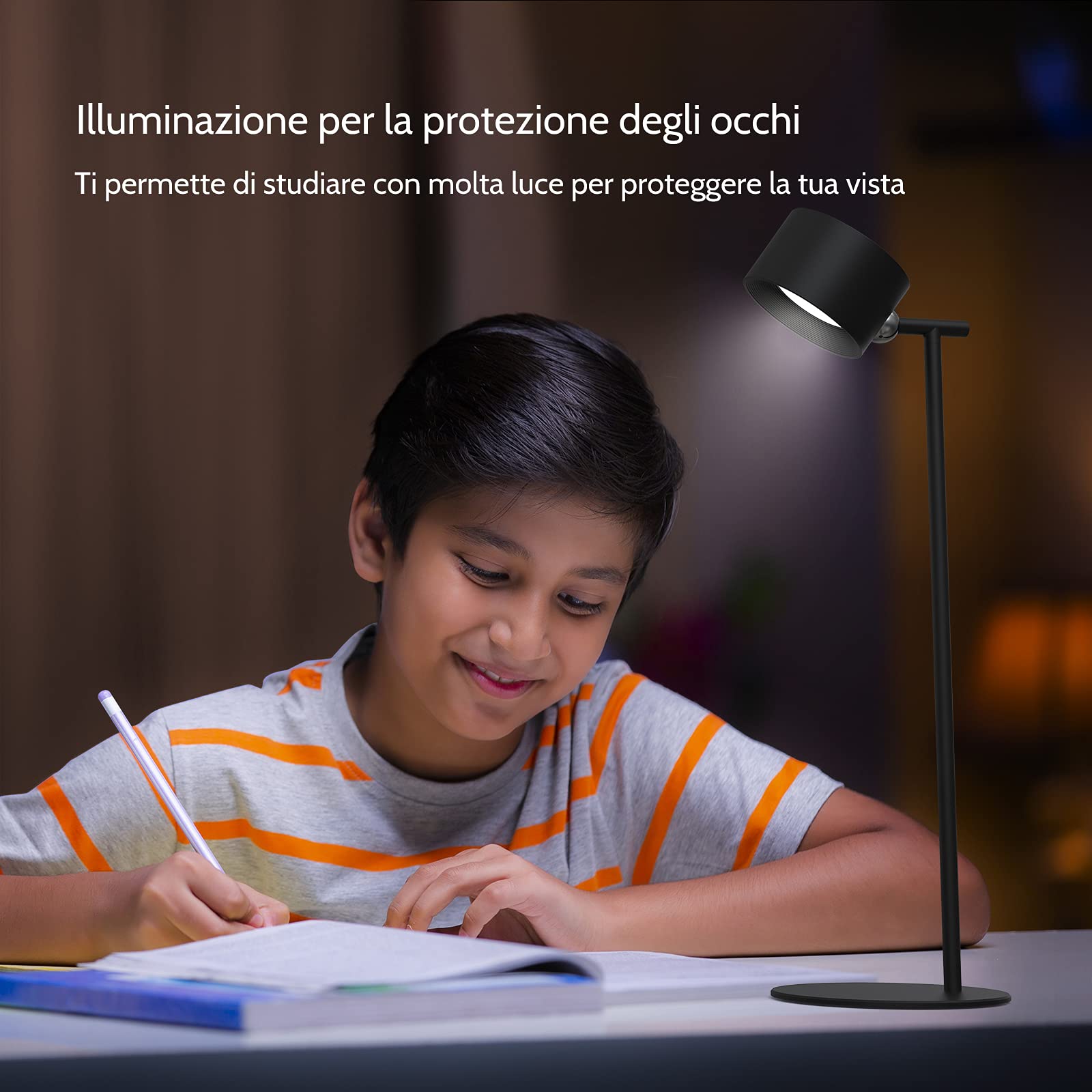 Koopala LED Table Lamps, Rechargeable LED Desk lamp with Magnetic, Cordless Desk Lights with USB Charging Port, 3 Brightness Levels Eye-Caring Reading Lamp Removable Wall Lamp for Home Office Study
