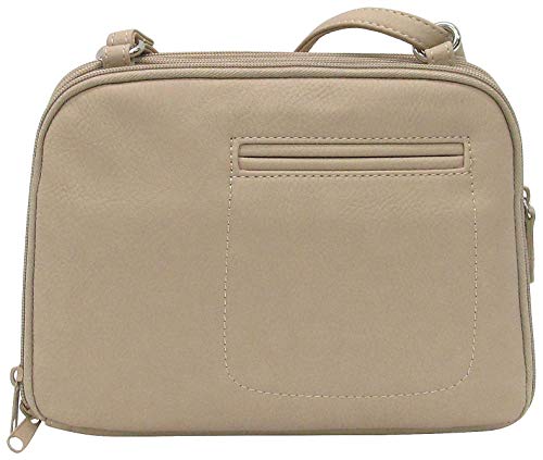 MultiSac Zippy Solid Color Crossbody Handbag One Size Tan