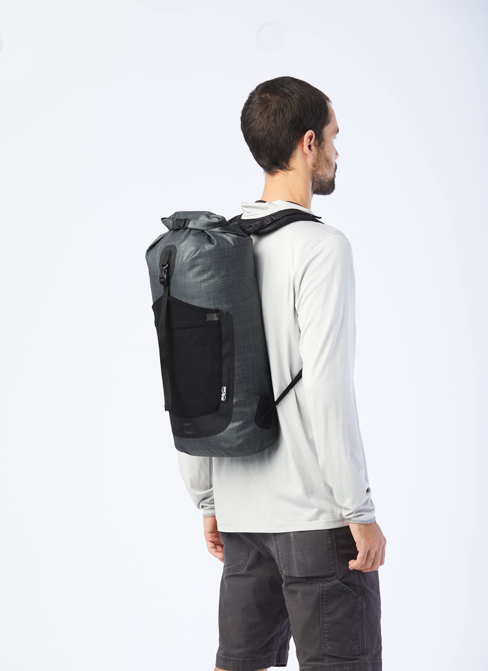 SealLine Skylake 18-Liter Minimalist Waterproof Daypack, Heather Gray, LTR