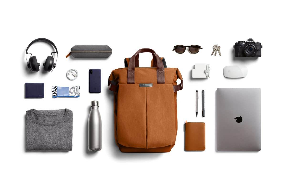 Bellroy Tokyo Totepack, water-resistant woven convertible backpack and tote bag - RangerGreen