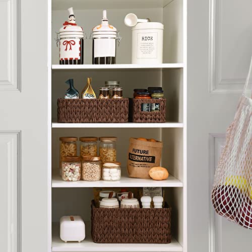 GRANNY SAYS Bundle of 3-Pack Wicker Baskets & 3-Pack Wicker Storage Baskets