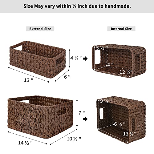 GRANNY SAYS Bundle of 3-Pack Wicker Baskets & 3-Pack Wicker Storage Baskets