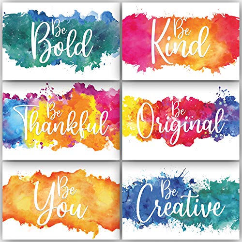 L&O Goods Motivational Posters | Set Of 10 Inspirational Wall Decor | 8.5x11 inches | Home Decor