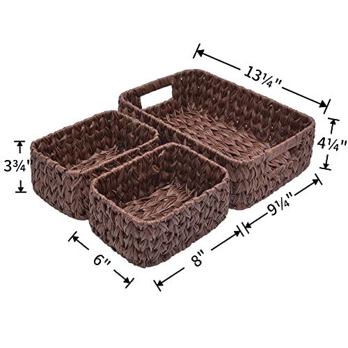 GRANNY SAYS Bundle of 3-Pack Wicker Baskets & 3-Pack Wicker Storage Baskets