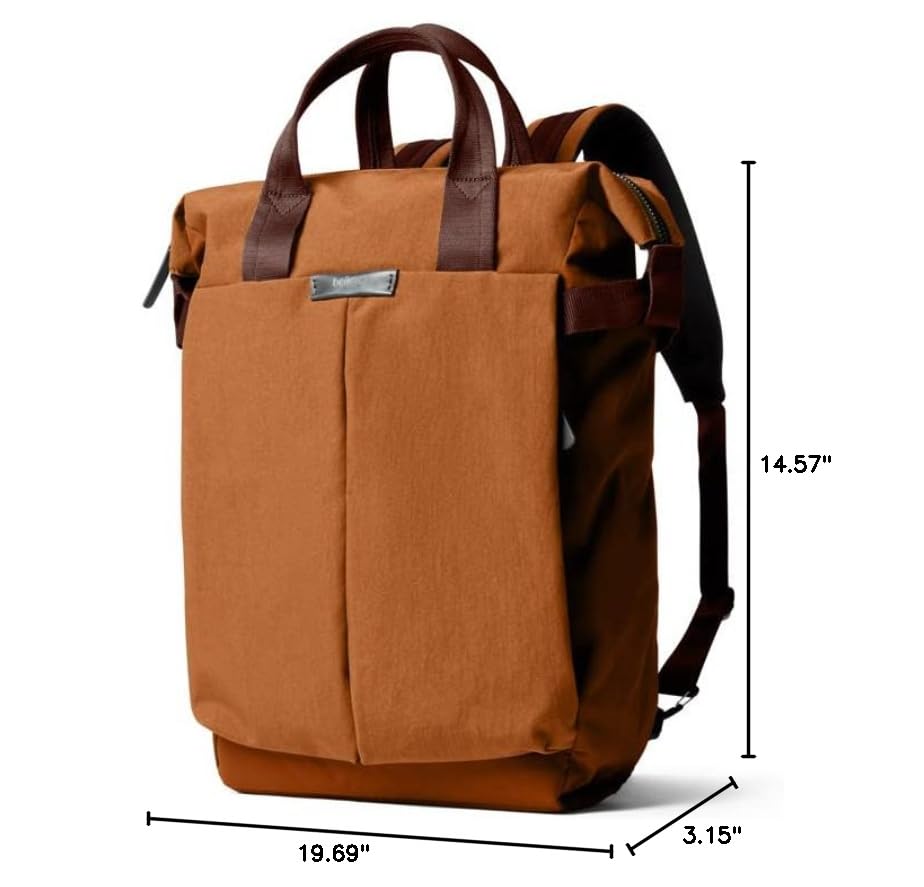 Bellroy Tokyo Totepack, water-resistant woven convertible backpack and tote bag - RangerGreen