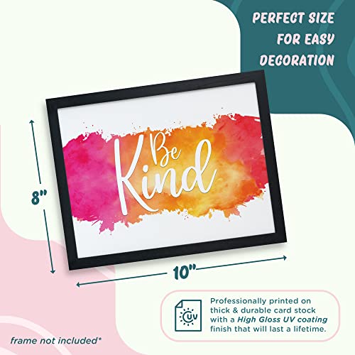 L&O Goods Motivational Posters | Set Of 10 Inspirational Wall Decor | 8.5x11 inches | Home Decor