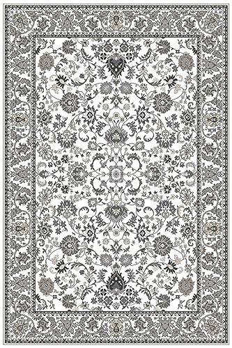 Boho Vintage Area Rug - 6x9 Large Washable Living Room Rug Ultra-Thin Non-Slip Non-Shedding Print Floor Carpet for Bedroom Home