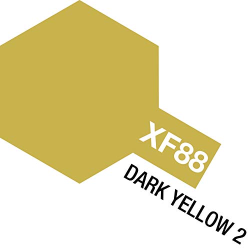 Tamiya America, Inc Acrylic Mini XF-88 Dark Yellow 10ml Bottle (2), TAM81788