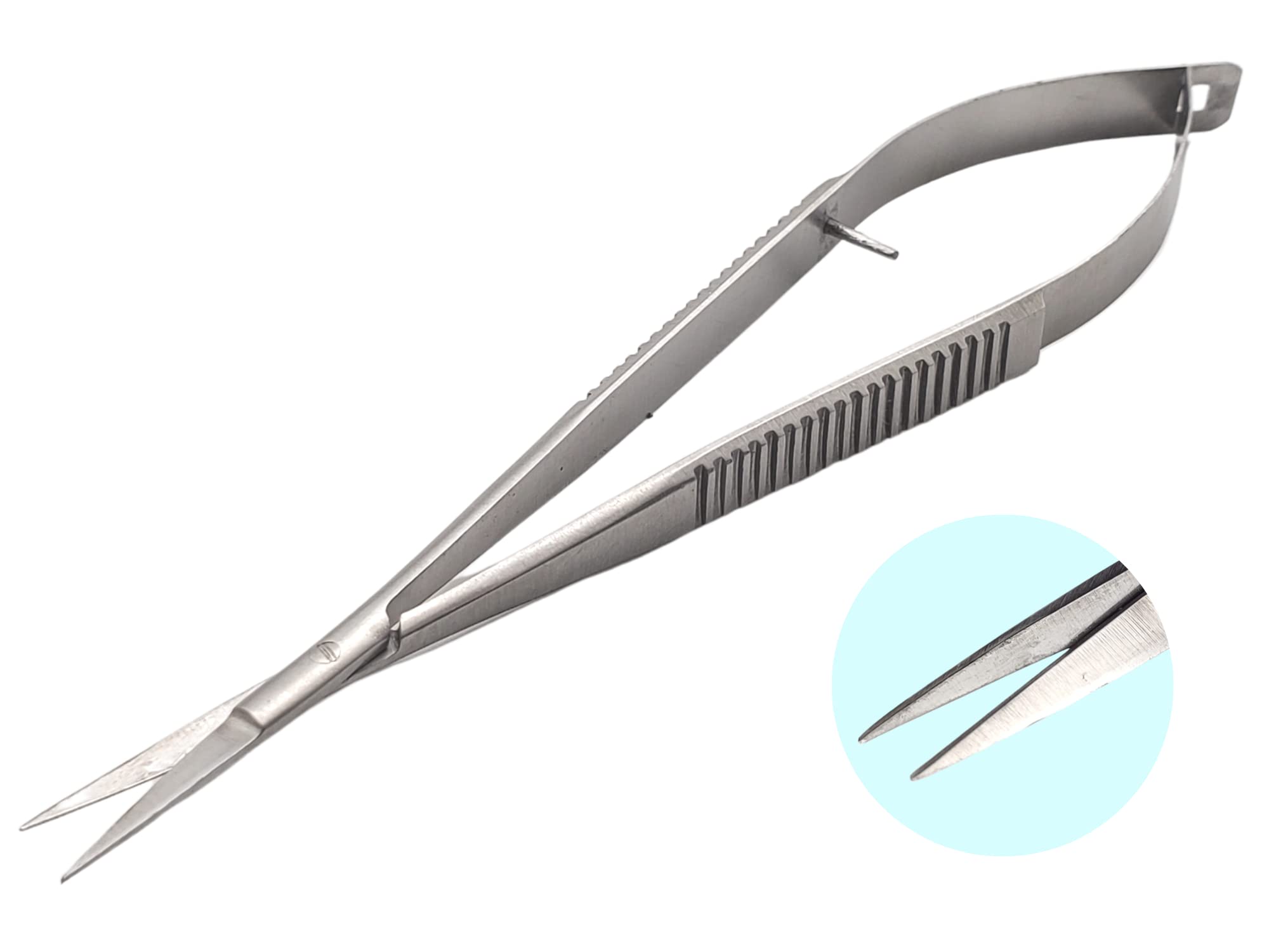 Castroviejo Scissors 5.5 inches STRAIGHT stitch cutting embroidery spring action extra sharp ARTMAN