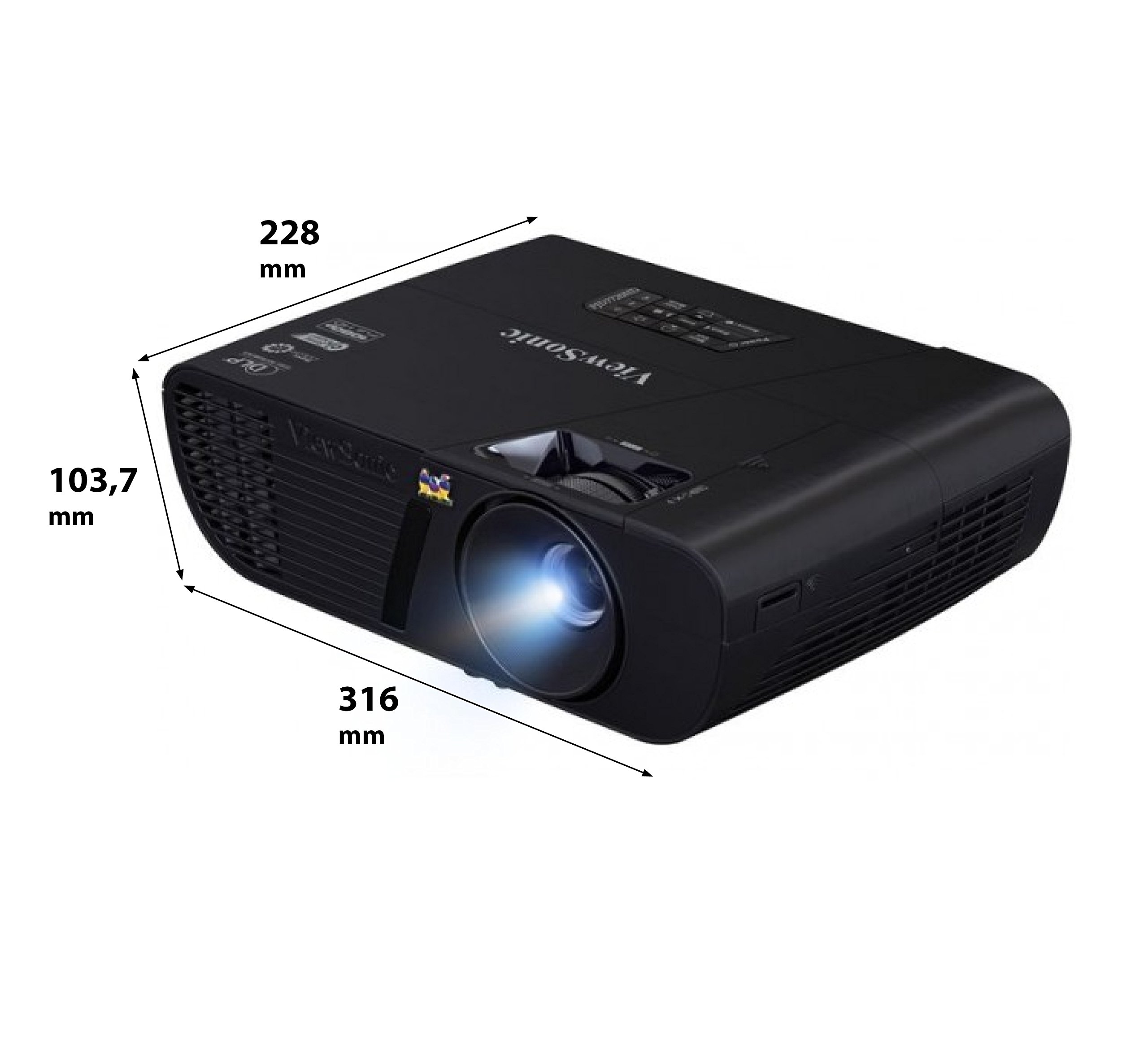 ViewSonic PJD7720HD 3200 Lumens 1080p HDMI Home Theater Projector