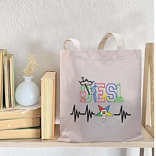 BDPWSS Tote Bag For Sistar Sorority Sisterhood Gift Freemason Lodge Gift (ES heartbeat TG)