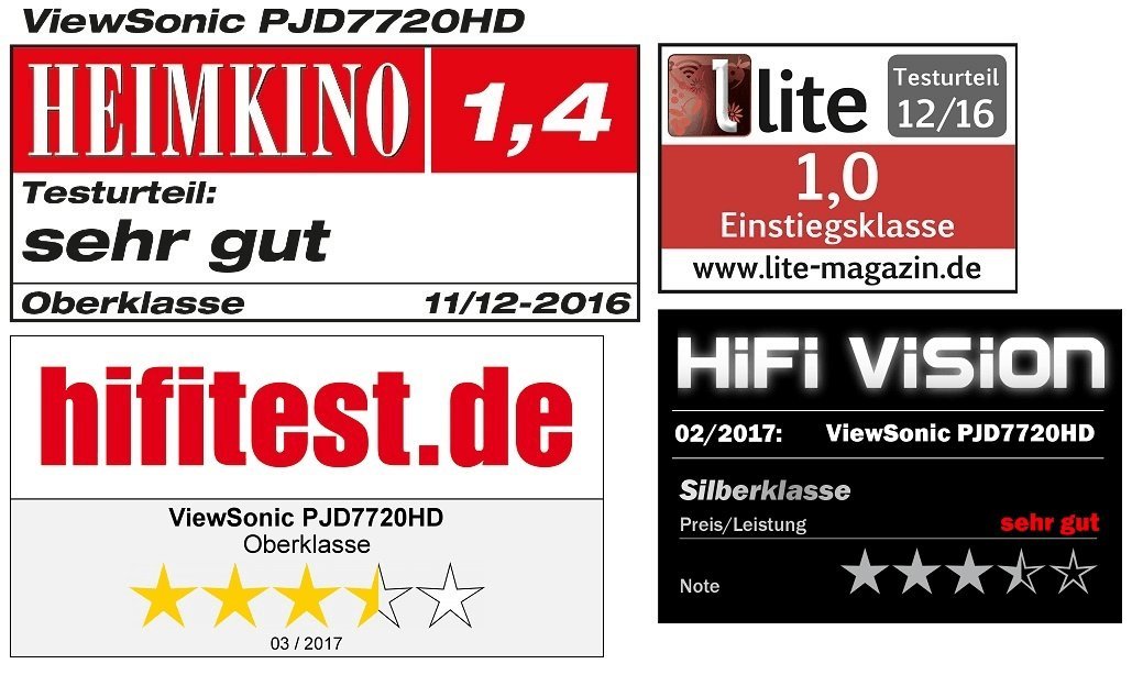 ViewSonic PJD7720HD 3200 Lumens 1080p HDMI Home Theater Projector