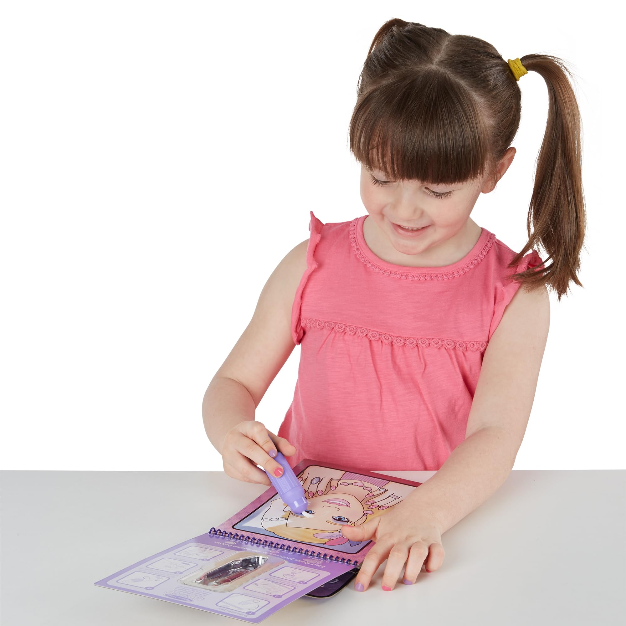 Melissa & Doug On the Go Water Wow! Reusable Water-Reveal Activity Pad - Makeup and Manicures - FSC Certified