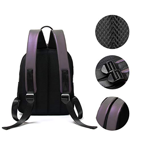 Luminous Geometric Purses and Handbags Women Tote Bag Holographich Flash Reflactive Crossbody Bag Backpacks (Luminous Backpack B)