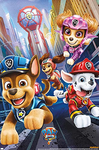 Trends International Nickelodeon Paw Patrol Movie-Action Wall Poster, 22.375" x 34", Premium Unframed Version