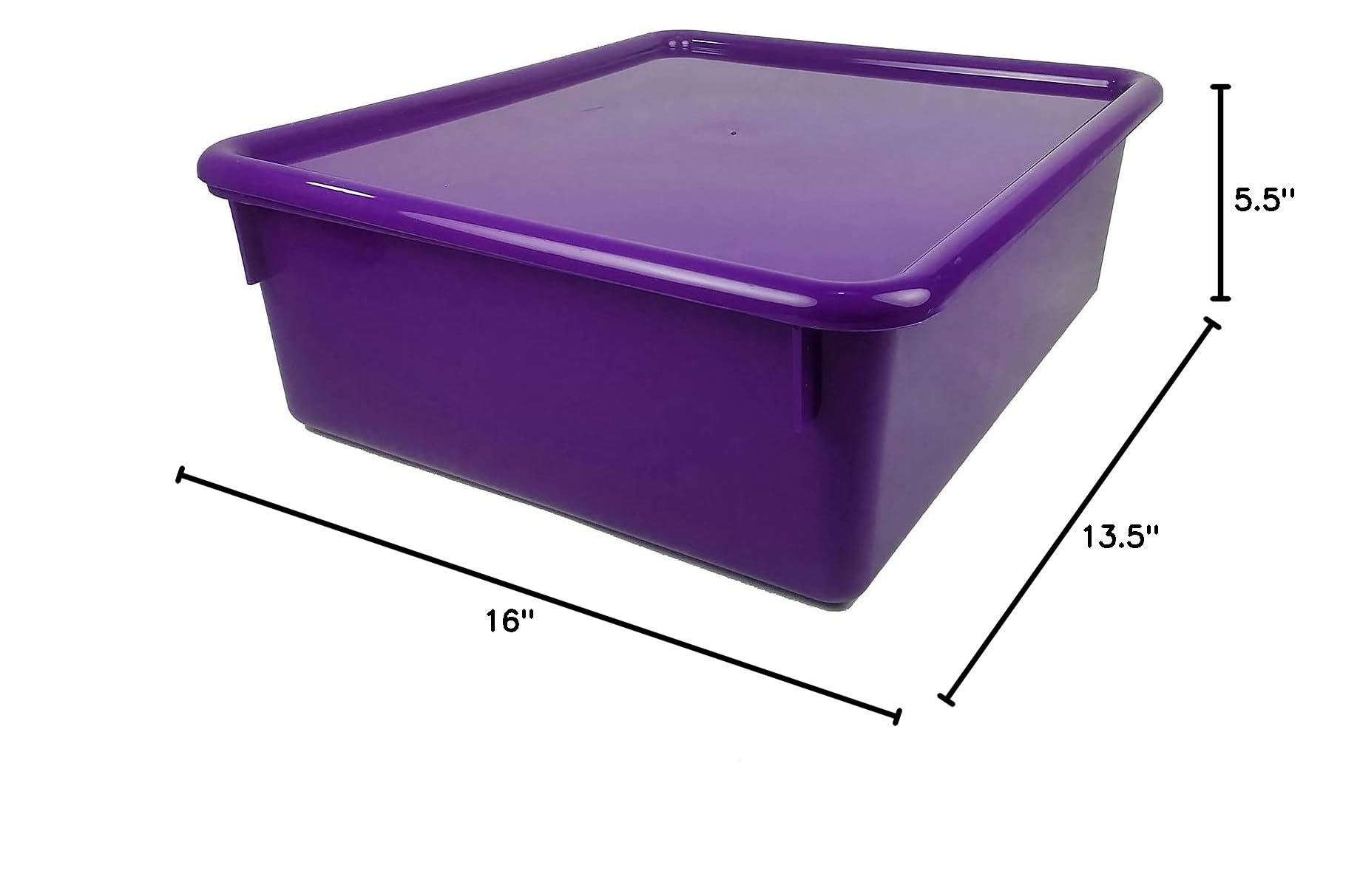 Romanoff, Purple Double Stowaway Tray with Lid