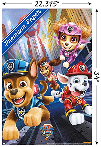Trends International Nickelodeon Paw Patrol Movie-Action Wall Poster, 22.375" x 34", Premium Unframed Version