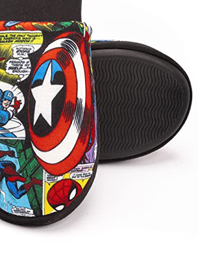 Marvel Avengers Slippers Comic Mens Slip On House Shoes Loafers 7-8 UK