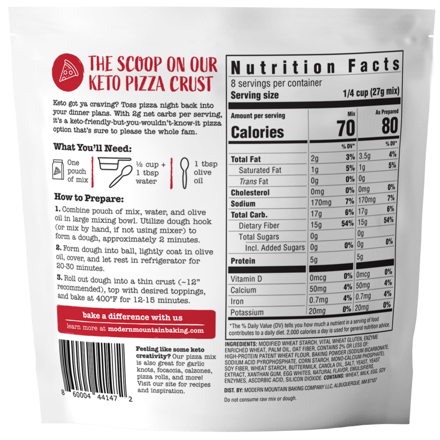 Yo Mama's Keto Pizza Sauce & Keto Pizza Crust Bundle - Just 2g Net Carbs Per Serving - The Easy Keto Pizza Night Kit - Incredible Pizza Taste and Texture - Low Carb - Zero Added Sugar - Non-GMO Sourced (One 12.5 oz. Jar Yo Mama's Pizza Sauce, One Pouch Mo