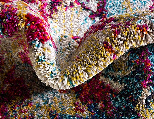 Rugs.com El Paso Collection Rug β 9'x12' Multi Medium Rug Perfect for Living Rooms,Large Dining Rooms,Open Floorplans,Multicolor