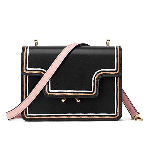 DEVPSISR Leather Adjustable Replacement Strap Shoulder Bag Cross Body Bag Purse Handbag For Women, 43-51 Inch(Pink)