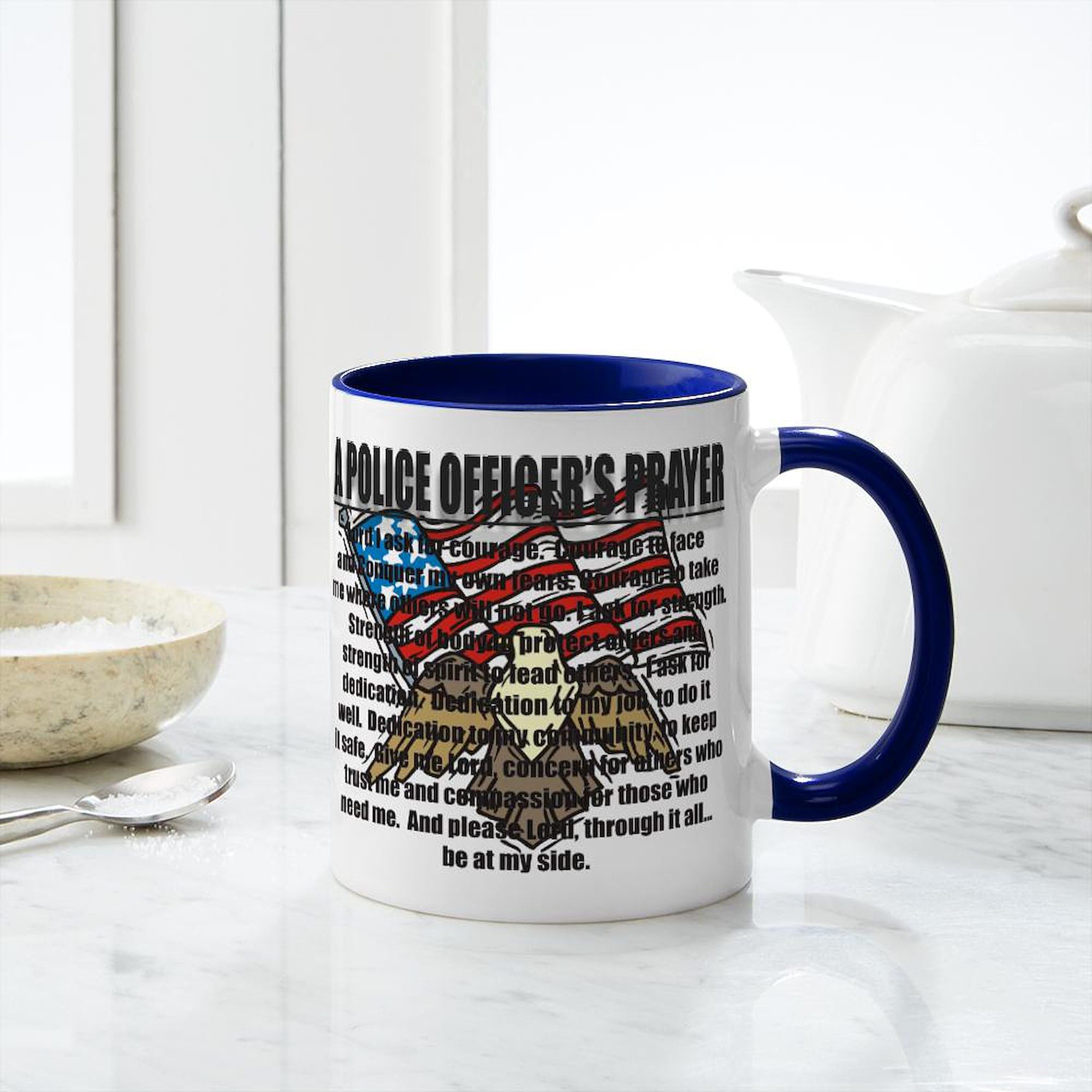 CafePress POLICE OFFICER's PRAYER Mug Ceramic Coffee Mug, Tea Cup 11 oz