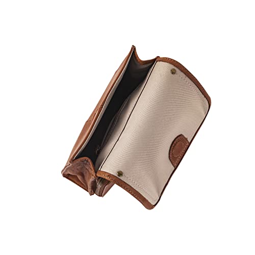 American Leather Co. - Kansas Crossbody Handbag - Gorgeous Design and Superbly Fashionable - Brandy Smooth