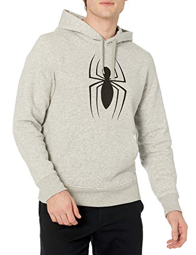 Amazon Essentials Disney Star Wars Men's Fleece Pullover Hoodie Sweatshirts, Marvel Spider-Man, Medium