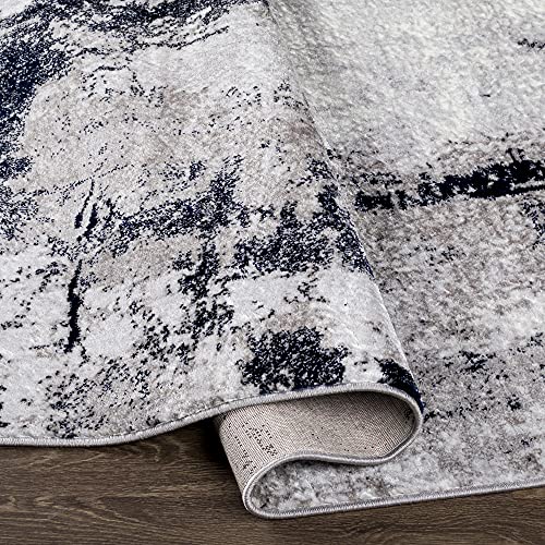 Artistic Weavers Houda Modern Abstract Area Rug, 5'3" x 7'3", Silver/Charcoal