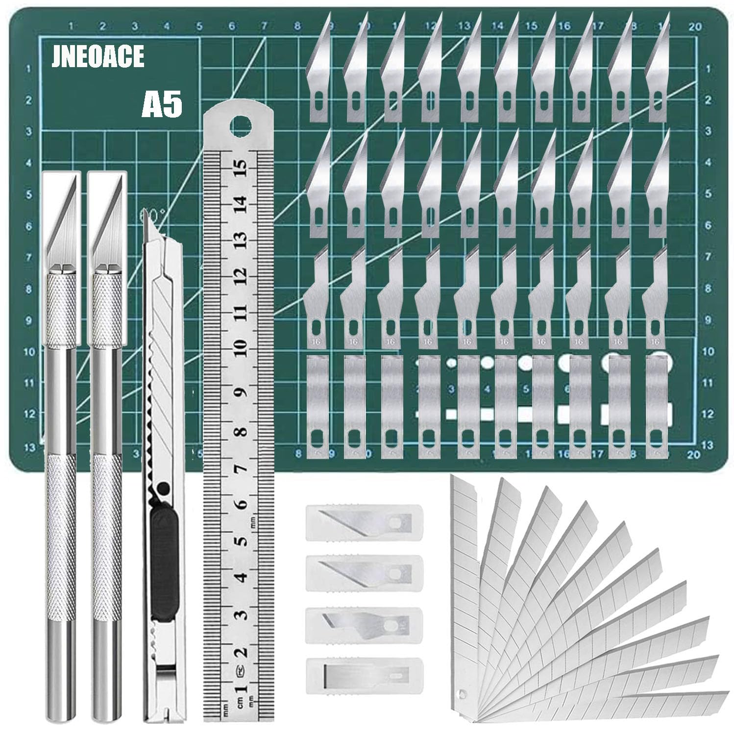 Exacto Knife Precision Carving Craft Hobby Knife Kit with 40 PCS Exacto Blades for DIY Art Work Cutting, Hobby, Scrapbooking, Stencil
