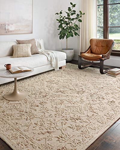 Loloi II Halle Collection HAE-02 Natural/SAGE, Traditional 5'-0" x 7'-6" Area Rug