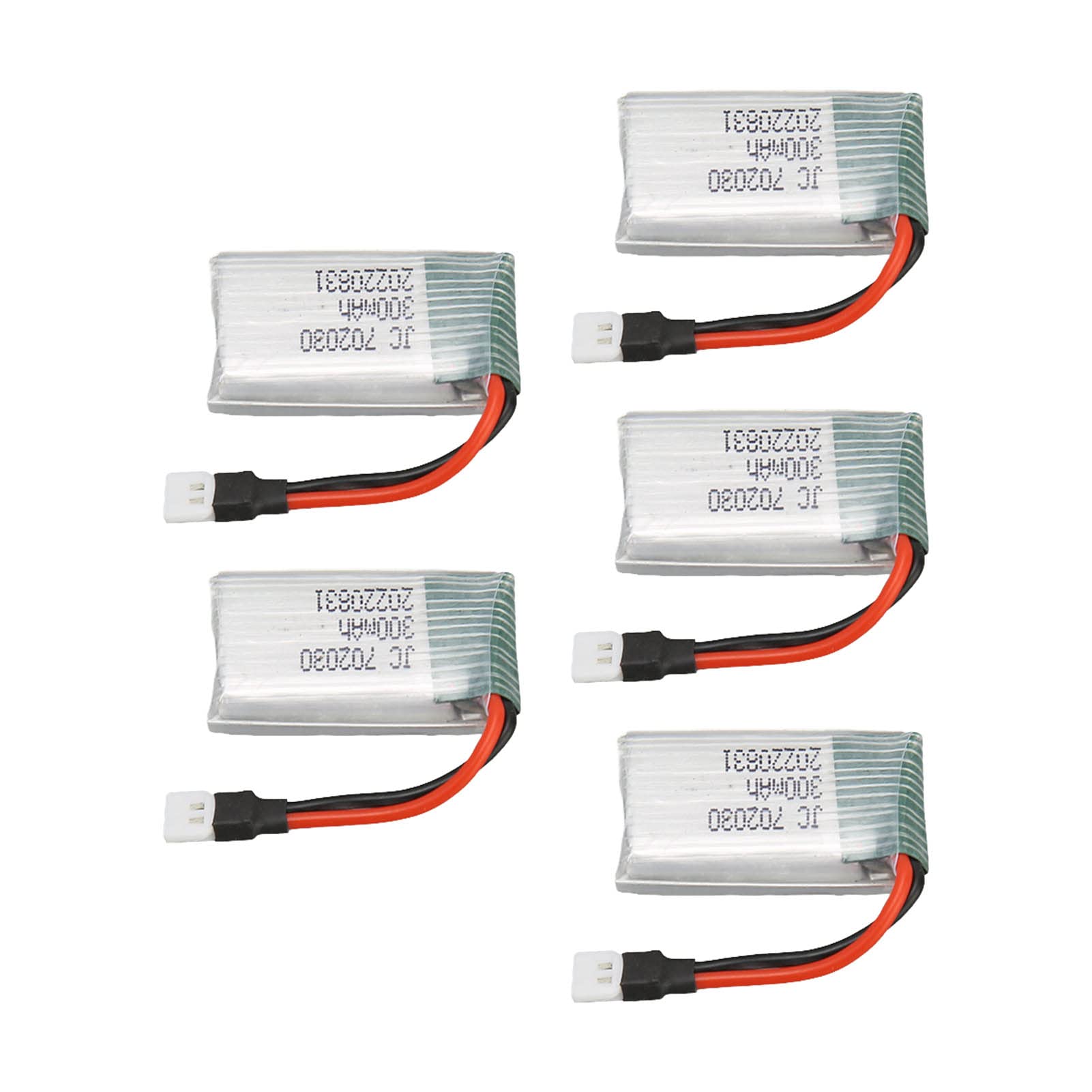 300mAh RC UAV Drone Replacement Battery - 702030 3.7V Lithium Battery Accessory for FQ777 F180 FY530 U816 Drones