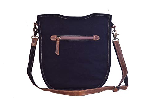 Bhrayna-Bags Hairon Strip On Rug Shoulder Bag Handbag
