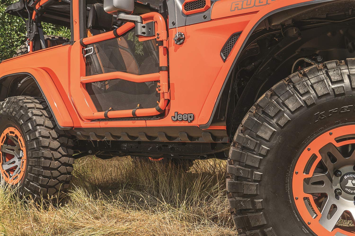 Rugged Ridge 11651.06 Body Armor Kit, Rocker Side Panels; 07-18 Jeep Wrangler JK, 2 Door , Black