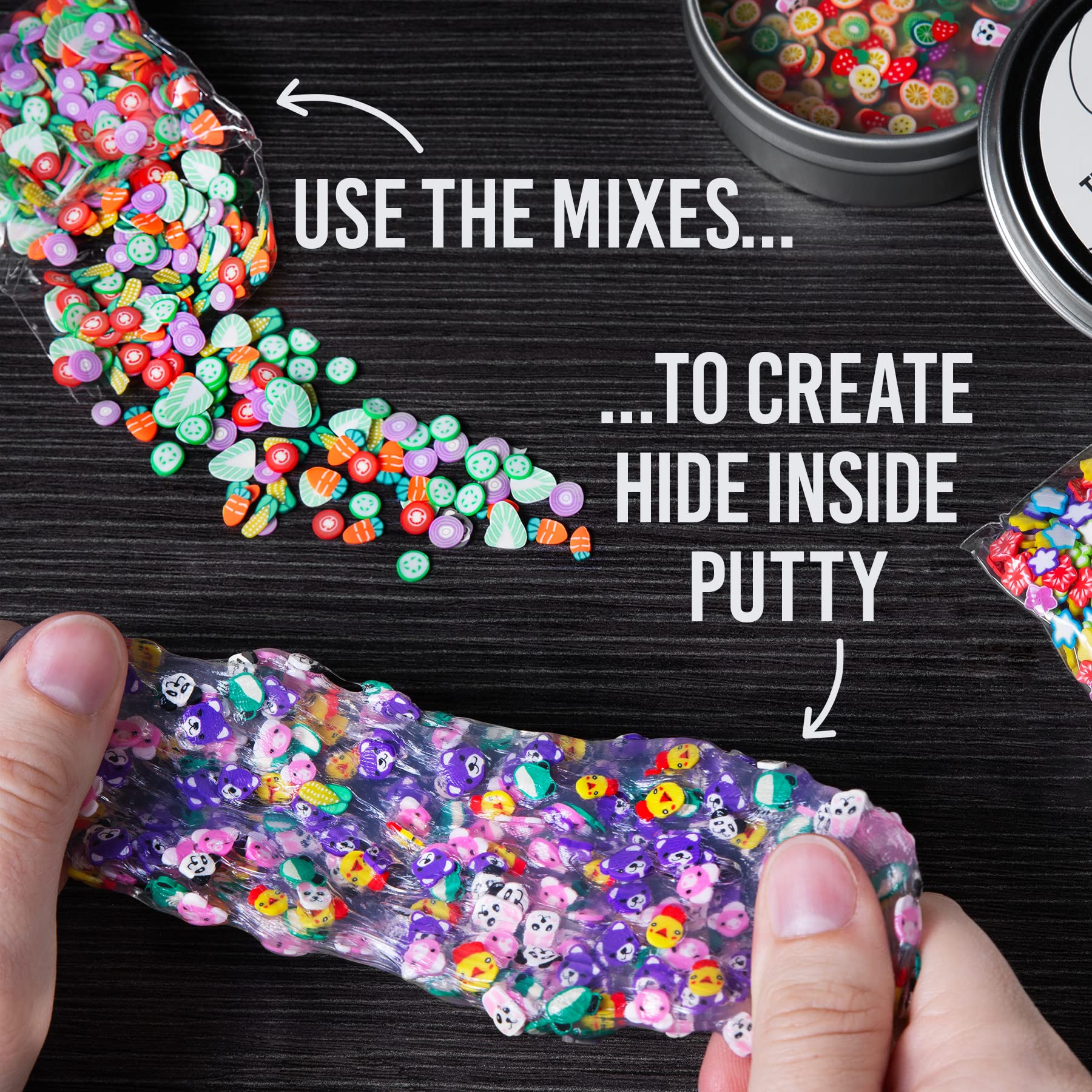 Crazy Aaron’s Thinking Putty Hide Inside! Design Studio Kit - Create, Mix, Mold, Fun Activity Set, Mix-in Pieces, Sensory ThinkingPutty, Fidget, Never Dries Out, Non-Toxic, Kids Ages 5+