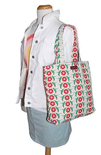 Bungalow 360 Reversible Canvas Tote Bag (Hummingbird)