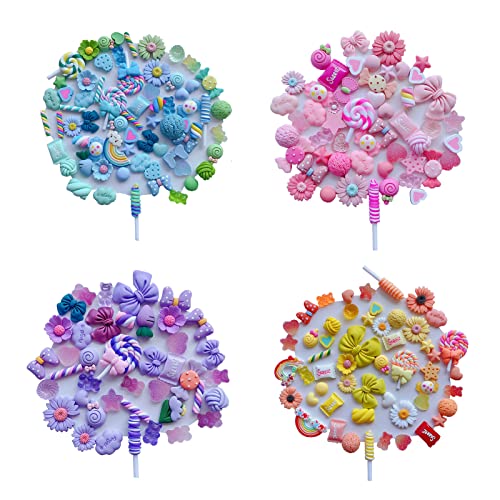 200 Pcs Charms Cute Set, Mixed Resin Charms Bulk Set Ornament Scrapbooking (200)