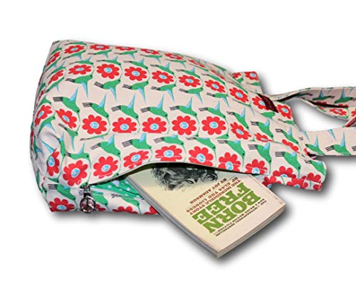 Bungalow 360 Reversible Canvas Tote Bag (Hummingbird)