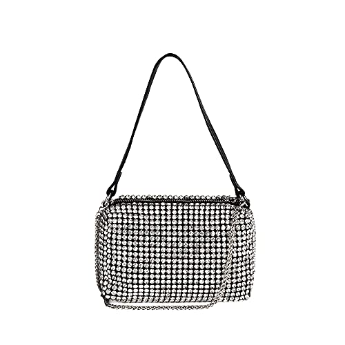 Eiyye Crystal Rhinestone Crossbody Bag Women's Evening Bag Rhinestone Black Shoulder Bag For Party Wedding Handbags