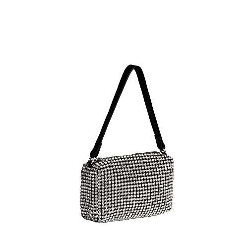 Eiyye Crystal Rhinestone Crossbody Bag Women's Evening Bag Rhinestone Black Shoulder Bag For Party Wedding Handbags
