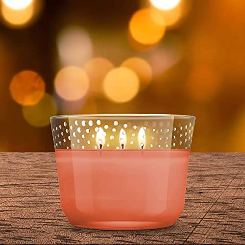 S C JOHNSON Glade Jar Candles, Fragrance Candles Infused with Essential Oils, Air Freshener Candles, 6.8 Oz; Multiple Scents Available! (Pumpkins Spice Things Up, 3 Wick)
