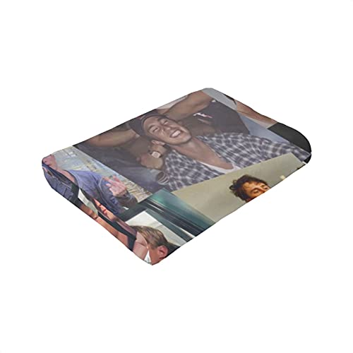 Gadimen Drew Starkey Throw Blanket, Super Soft Lightweight Flannel Fleece Blankets for Bed Couch Sofa, All Season Warm Cozy Fuzzy Plush Microfiber Blanket for Hot Sleepers 50x40 inches
