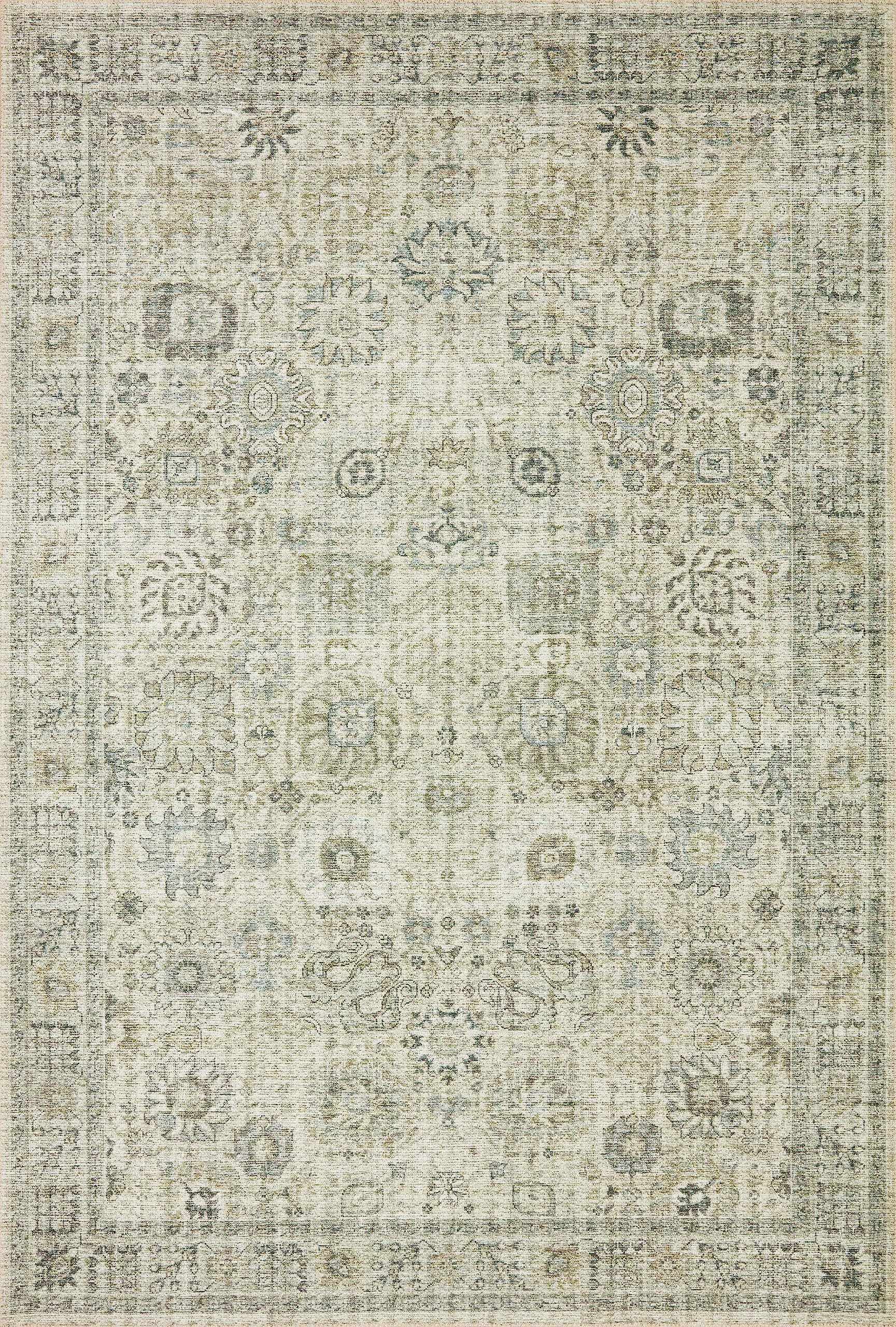 Loloi II Skye Collection SKY-14 Natural/Sage 9'-0" x 12'-0" Area Rug