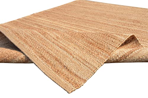 Antep Rugs Natural 8x10 Indoor Hand Woven Fiber Jute Area Rug (Natural, 7'10" x 10')