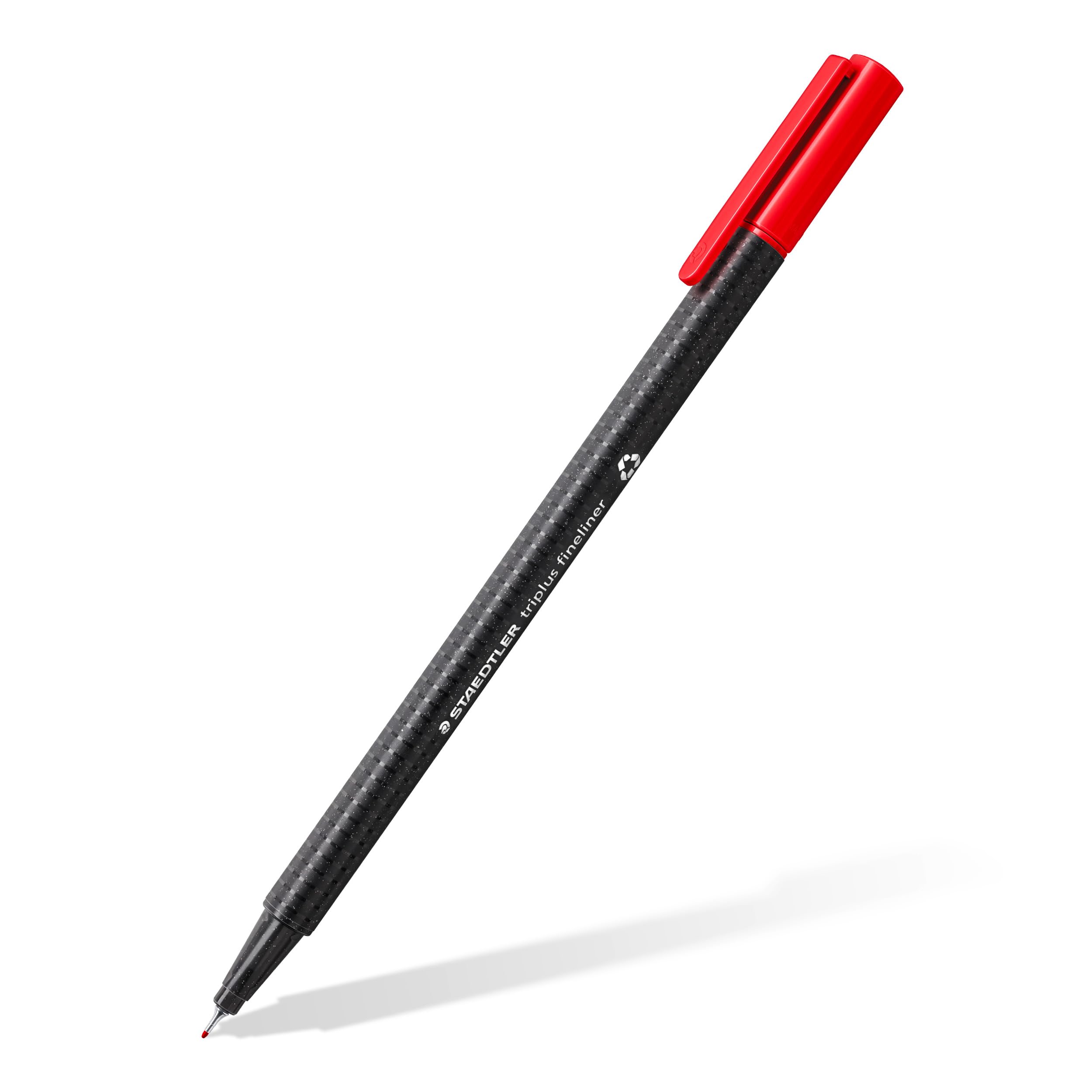 Staedtler Triplus Fineliner Pens, .3mm, Metal Clad Tip, 20-Pack, Assorted (334SB20BK)
