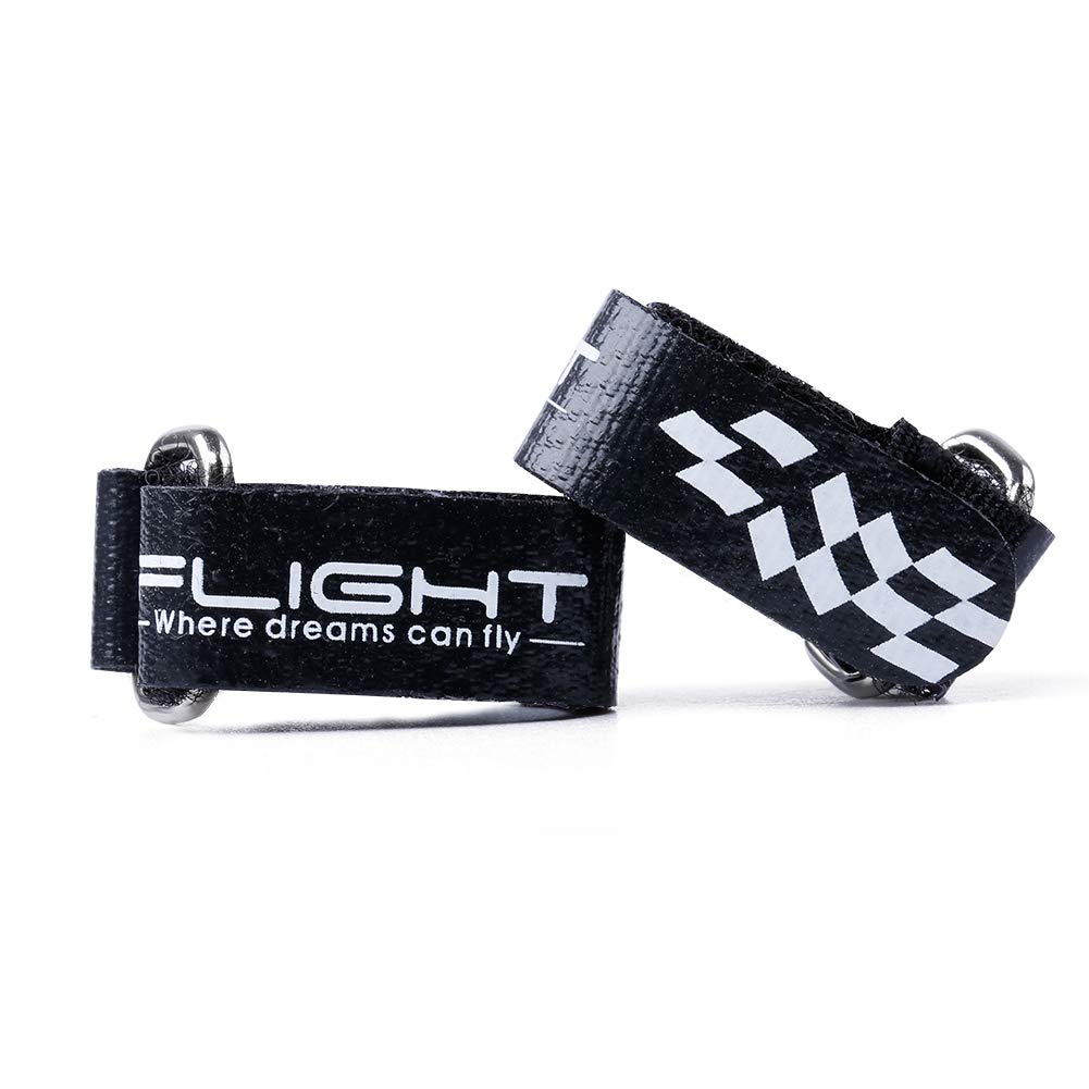 iFlight 5pcs RC LiPo Battery Straps 10x100mm Rubberized Straps Non-Slip for Tiny Whoop Quadcopters Indoor Micro FPV Racing Drone (Black)